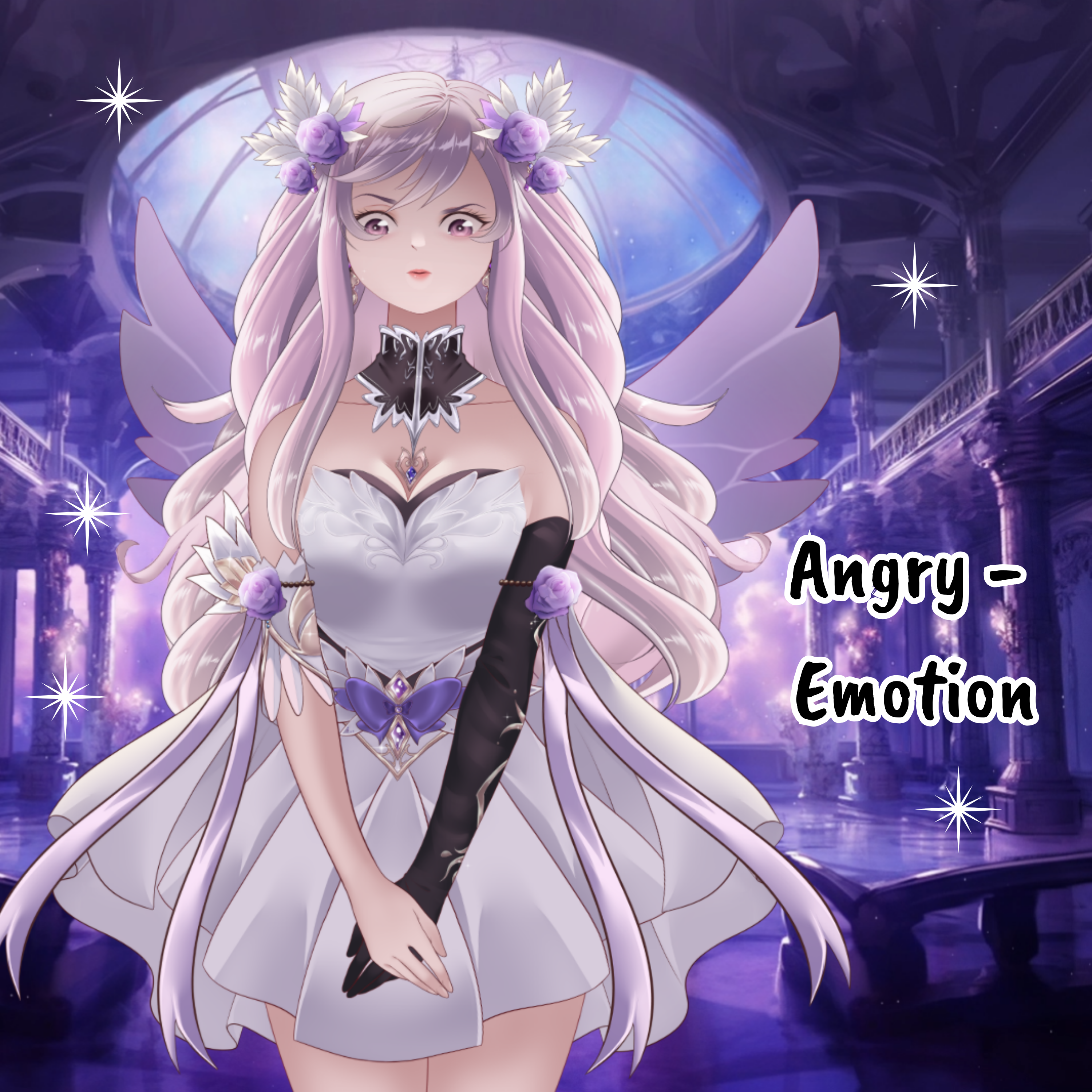 VTuber Emily, the Angel Queen with 4 emotions & 3 toggles – Cute Cake ...