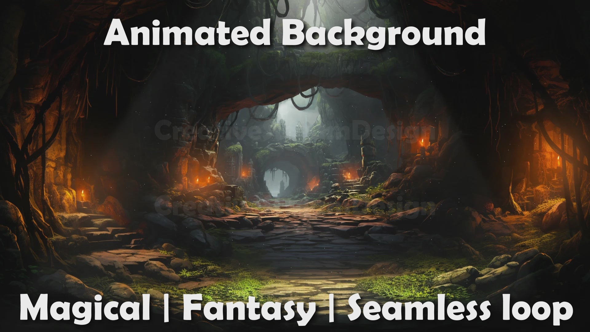 Animated Background | Ancient Cave | Twitch, Youtube, vTuber, Streamin ...