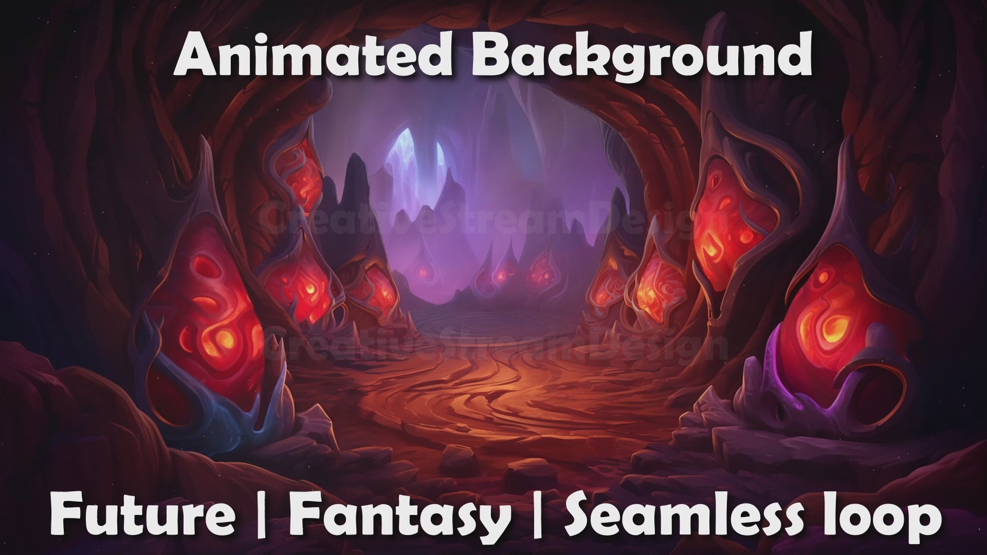 Animated Background | Alien Cave | Twitch, Youtube, vTuber, Streaming ...